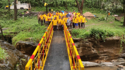 Karnataka: Trust builds first steel bridge at Kallanda village as part ...