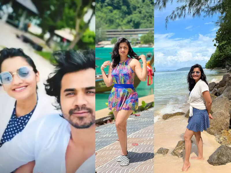 Hruta Durgule enjoys a romantic holiday with husband Prateek Shah in ...