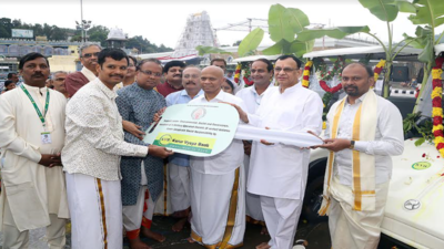 KVB provides eight electric vehicles to TTD | Chennai News - Times of India