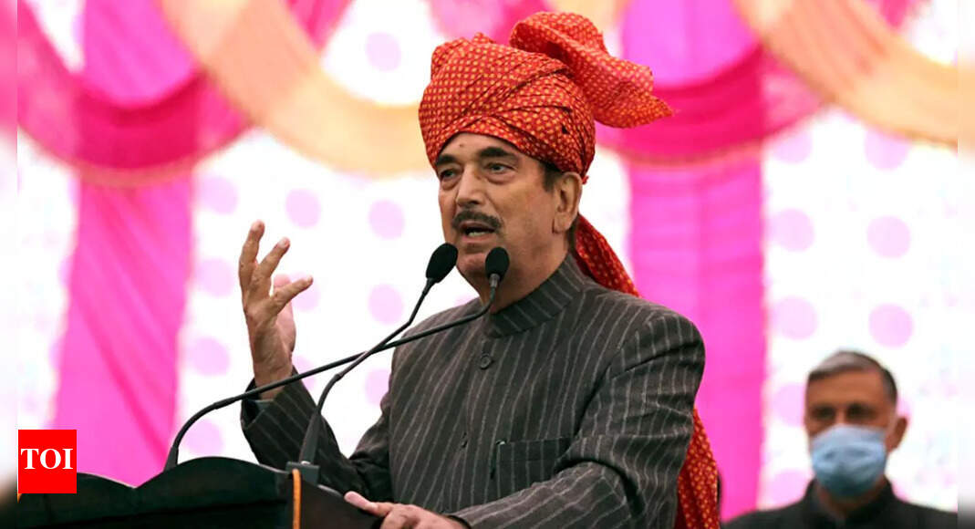 Azad: Azad seeks support of people to take J&K out of shadows of 'fear ...