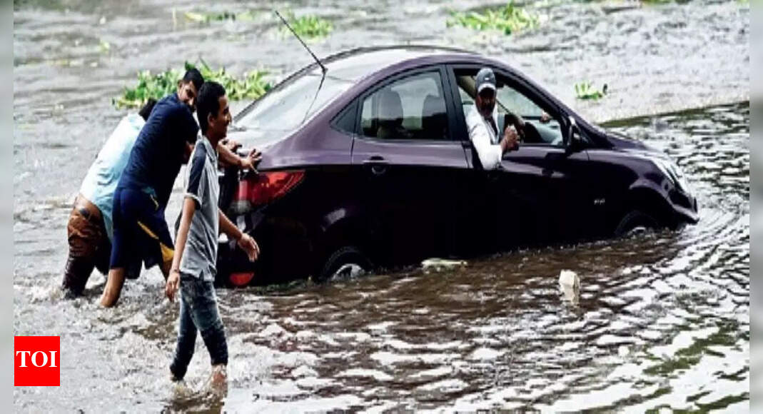 Pune: Flooding takes heavy toll on vehicles, motorists face repair ...