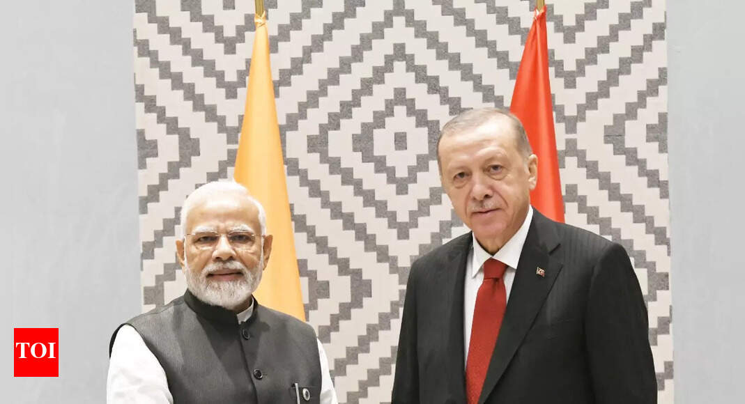 PM Narendra Modi holds bilateral talks with Turkish President Erdogan on sidelines of SCO summit ...