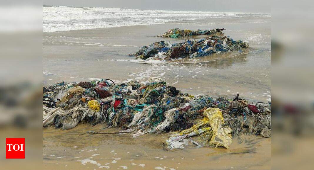Beach cleaning agency battles waste mixed with ghost nets | Goa News ...