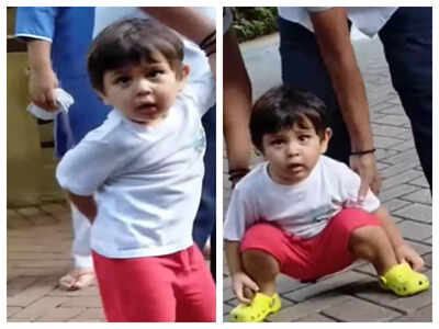 Kareena Kapoor's son Jeh curiously stares at the shutterbugs - Watch | Hindi Movie News - Times ...