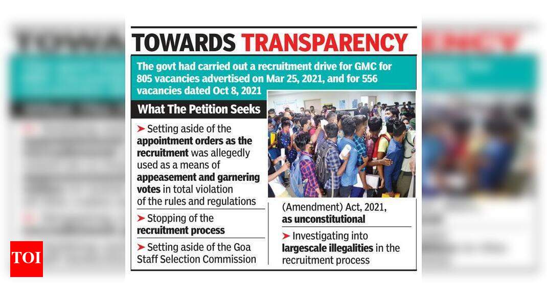 Job scam: Govt told to give recruitment list to petitioner | Goa News ...
