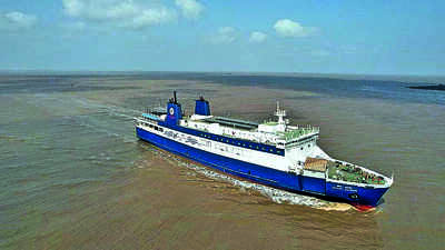 Ghogha: New Ghogha-hazira Ship Can Sail In High Tide | Rajkot News ...