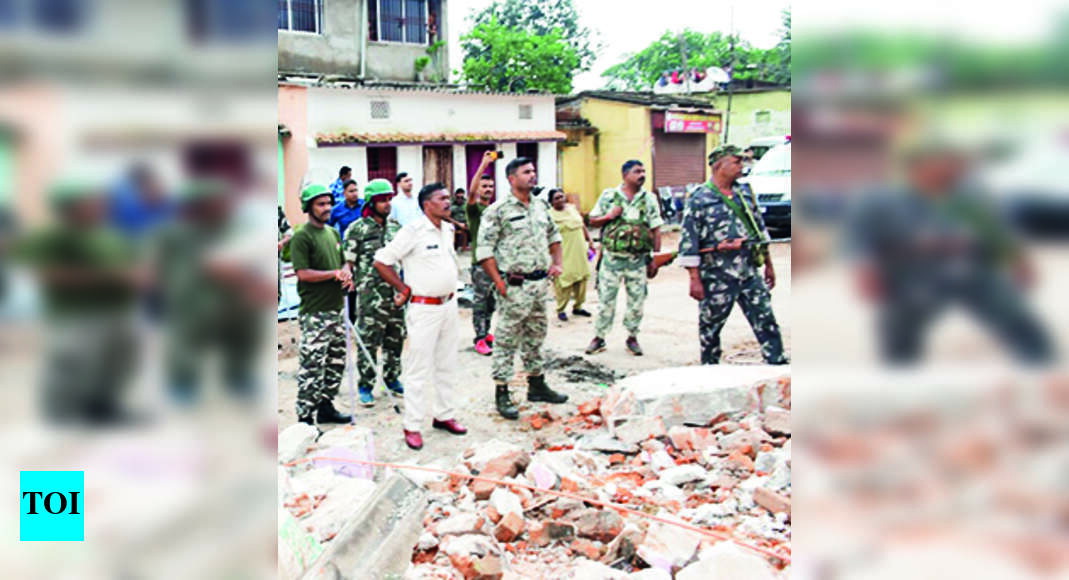 Bokaro: Police Raze House Of Absconding Rape Accused In Bokaro | Ranchi ...