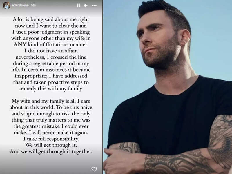 Adam Levine denies cheating on pregnant wife Behati Prinsloo; says 'I ...