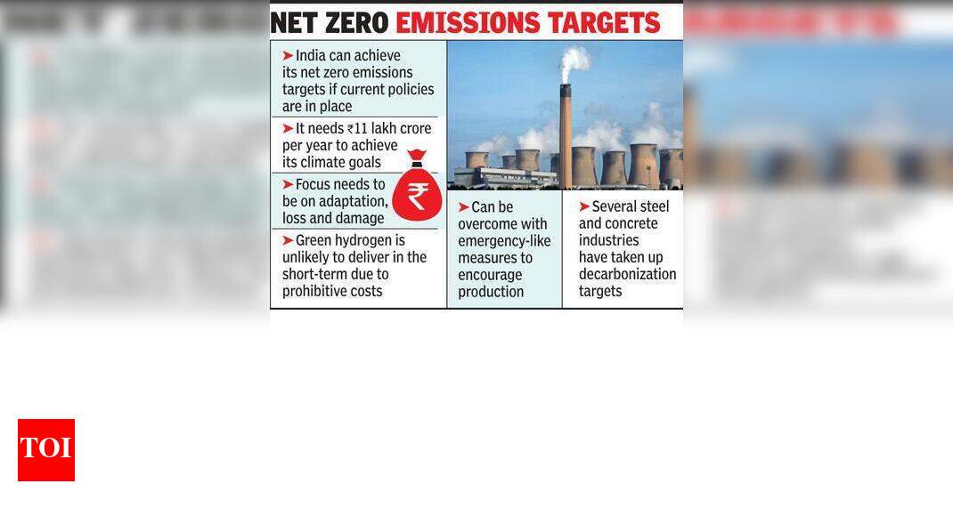India may be net zero by 2065, if external factors don’t hit plans | Nagpur News - Times of India