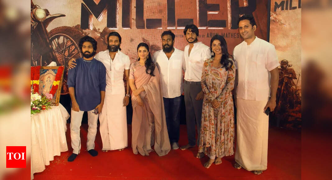 Dhanush, Arun Matheswaran, T.G. Thyagarajan's ‘Captain Miller’ launched ...