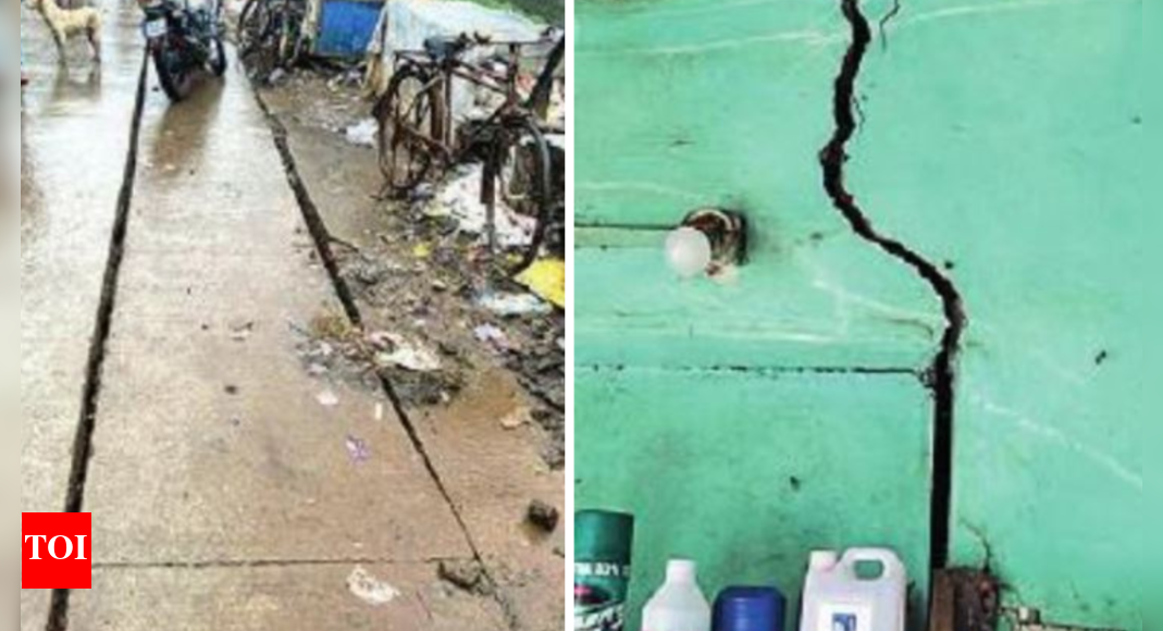 Thane: Over 25 Kalwa shops, homes sealed after ‘sudden’ cracks | Thane ...