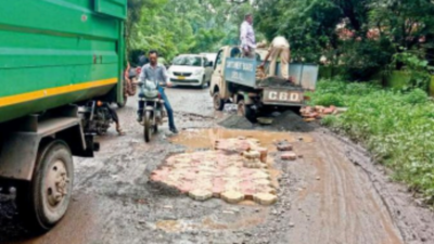 Maharashtra: Deolali Cantonment Board takes up work to fill potholes ...