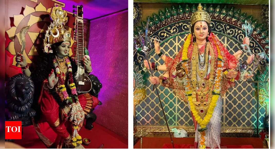 Mumbai: Papier mache idols give green touch to Navratri festivity ...