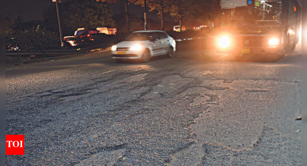 Noida: Bumpy ride since toll was stopped, a jarring one now | Noida ...