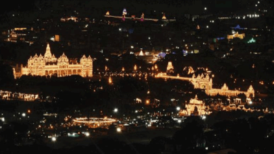 Illuminated streets of Mysuru prove biggest draw this Naada Habba ...