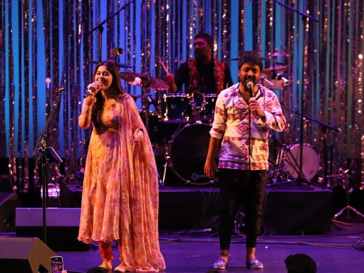 Asha Bhatt performs her first live gig at Kannada Koota of Northern ...