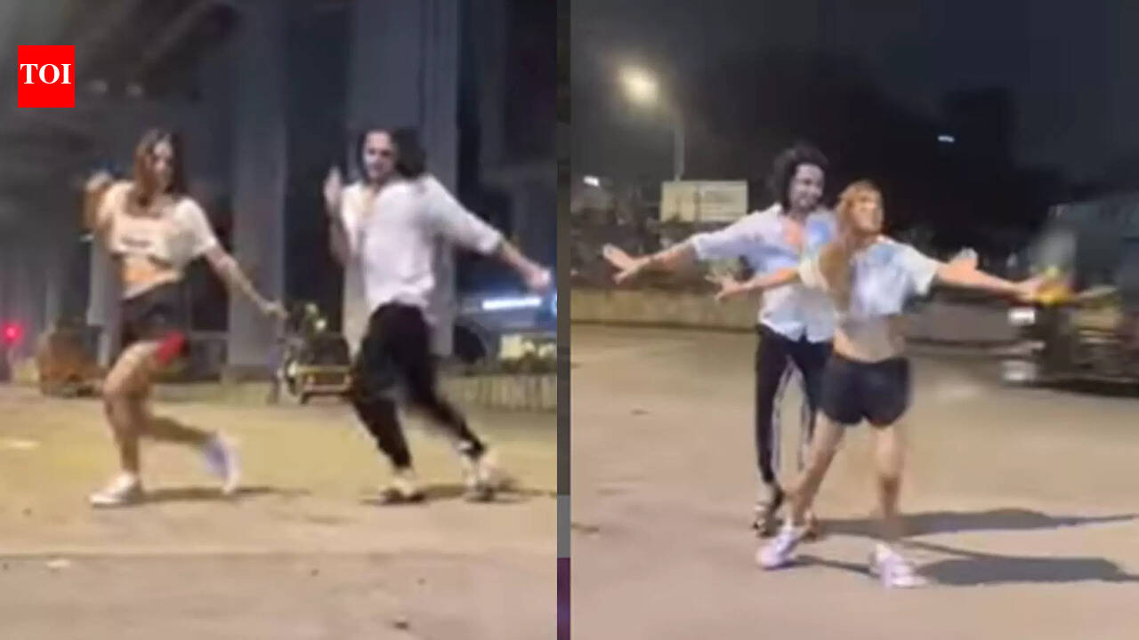 Viral video! Nia Sharma grooves in the middle of the road at midnight ...