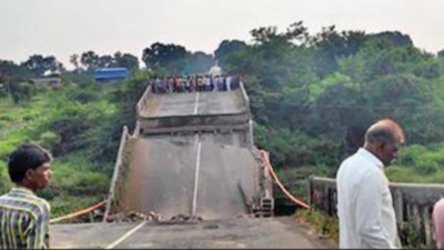 Bridge linking Nandurbar to Gujarat collapses | Nashik News - Times of ...