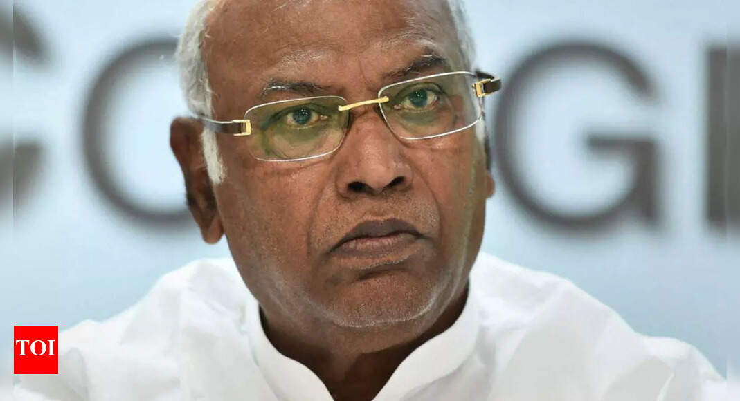 Kharge: Mallikarjun Kharge files nomination for Cong president poll | India News - Times of India