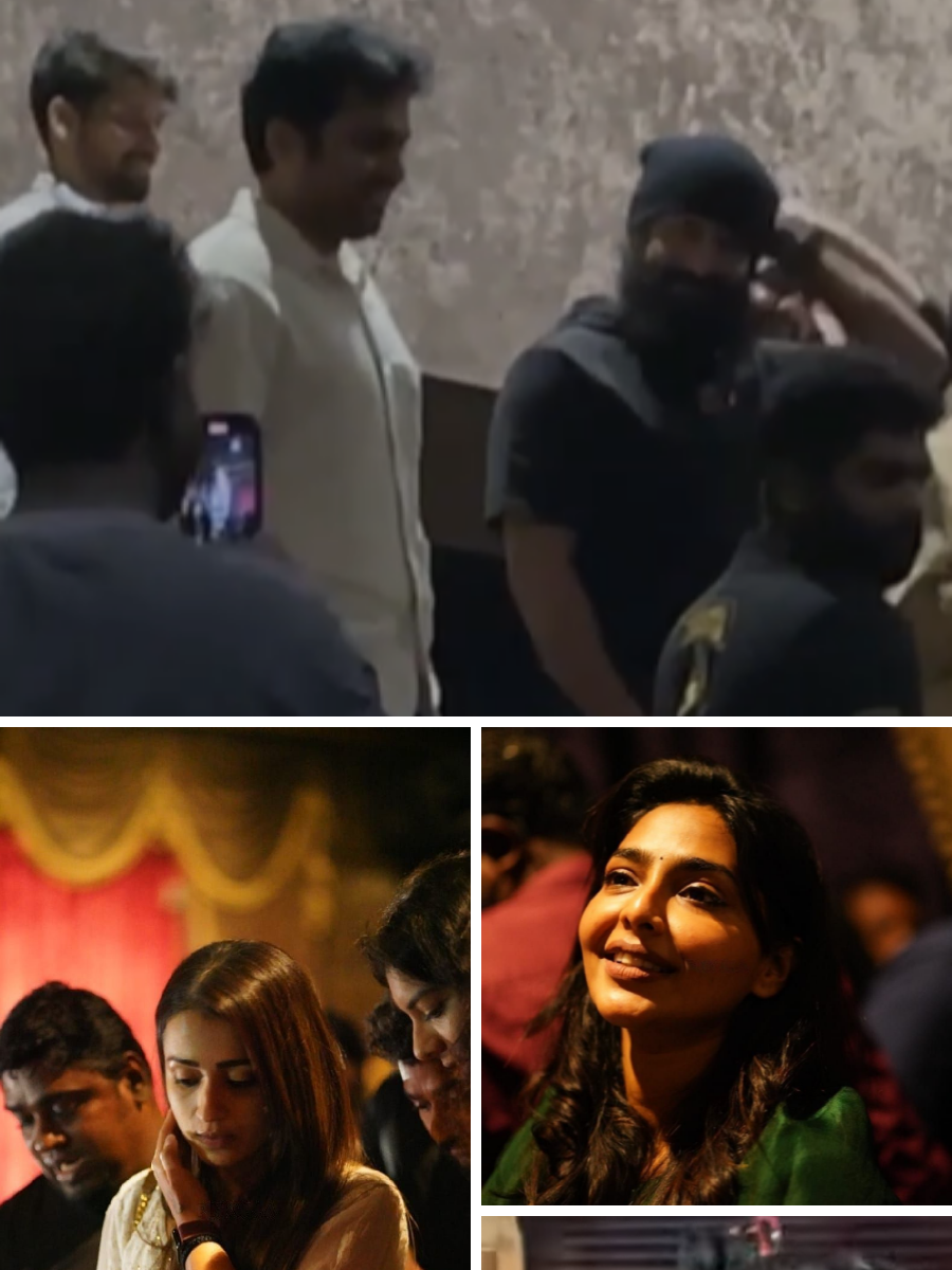 Vikram to Trisha; 'Ponniyin Selvan' cast watch FDFS with fans | Times of India