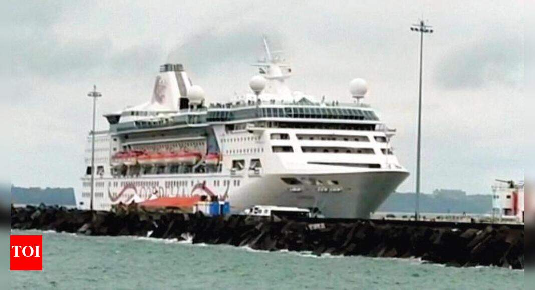 First cruiseliner after pandemic docks in Goa | Goa News - Times of India