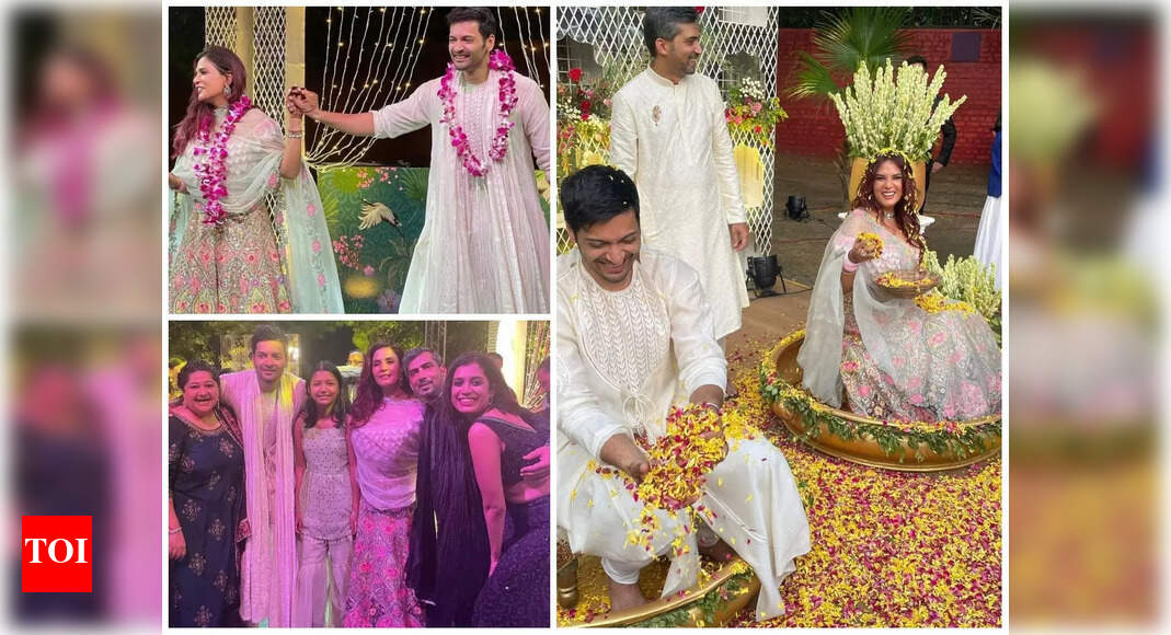 Inside pictures from Richa Chadha and Ali Fazal's phool haldi and ...