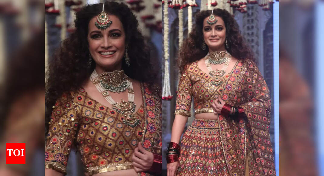 BTFW: Dia Mirza turns muse for Jigya M - Times of India