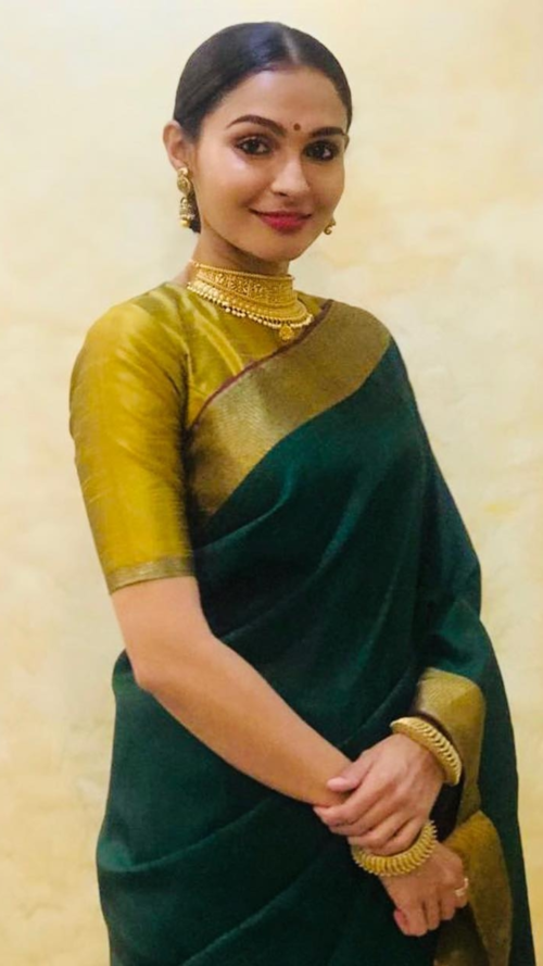 Andrea Jeremiah In Cotton Saree