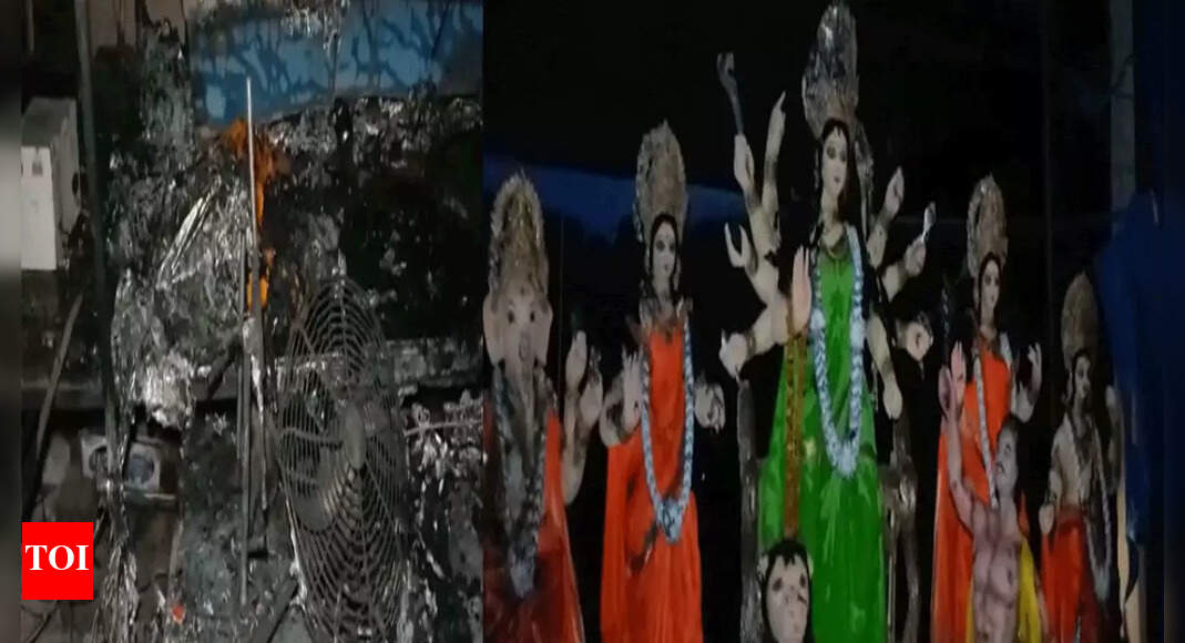 UP: Over 40 people suffer burn injuries as Durga puja pandal catches ...