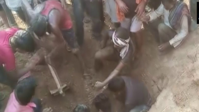 Uttar Pradesh: Three children die as mound collapses on them in Etawah | Lucknow News - Times of ...