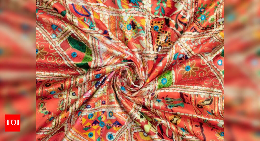 How to style Gamthi pattern fabric this festive season - Times of India