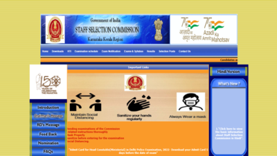 Admit Card: SSC KKR Head Constable Admit Card 2022 Out, Check now on ...