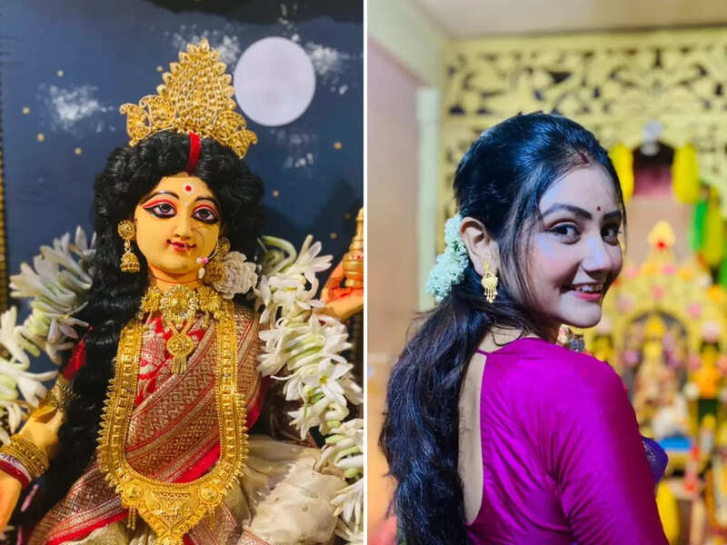Alokananda Guha celebrates Lokkhi Pujo - Times of India