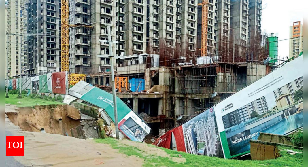 Flooding, wall collapse, uprooted trees: Over 48-hour rain throws Noida ...