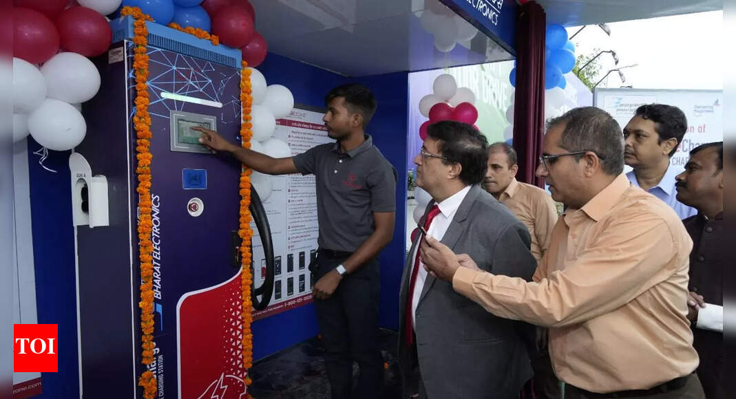 Bel: BEL sets up EV charging station at HPCL outlet on C’garh-Shimla ...