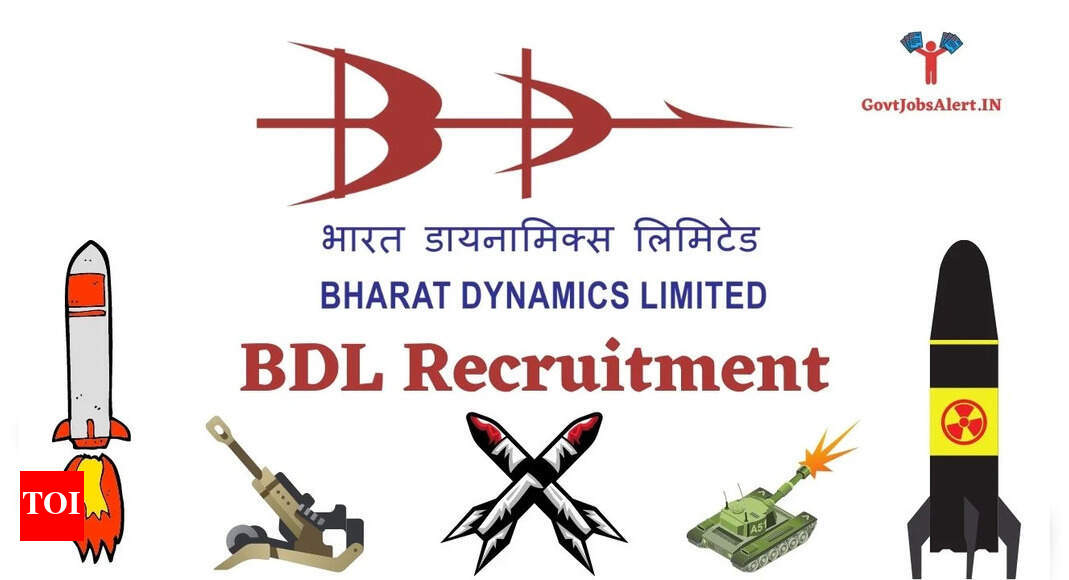 BDL Recruitment 2022 for 37 Management Trainees, Check details - Times ...