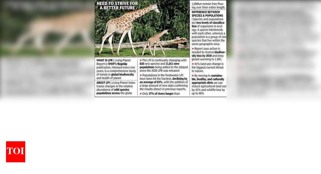 69% decline in wildlife population in 48 years: WWF | Nagpur News ...