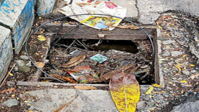 Kolkata: Missing gully pit covers in Salt Lake pose a risk | Kolkata ...