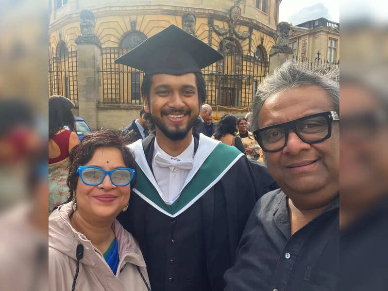 Churni and Kaushik Ganguly are proud parents at Ujaan’s degree ceremony ...