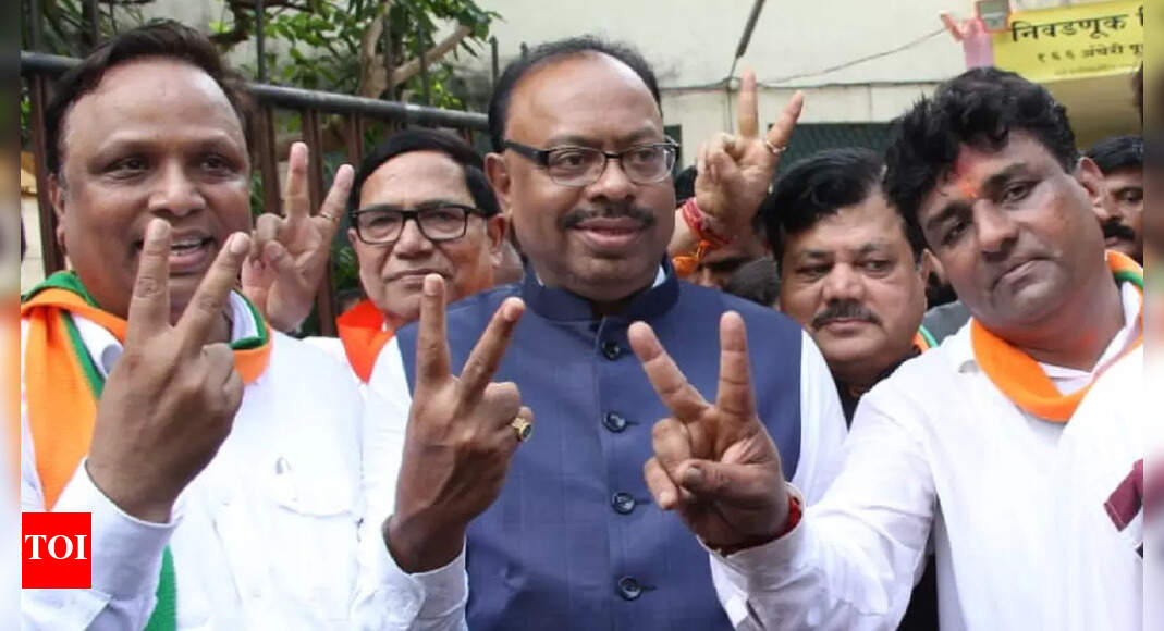 Mumbai: BJP candidate Murji Patel files nomination for Andheri east ...