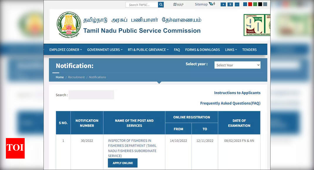 TNPSC Recruitment 2022: Apply online for 64 Inspector posts in ...