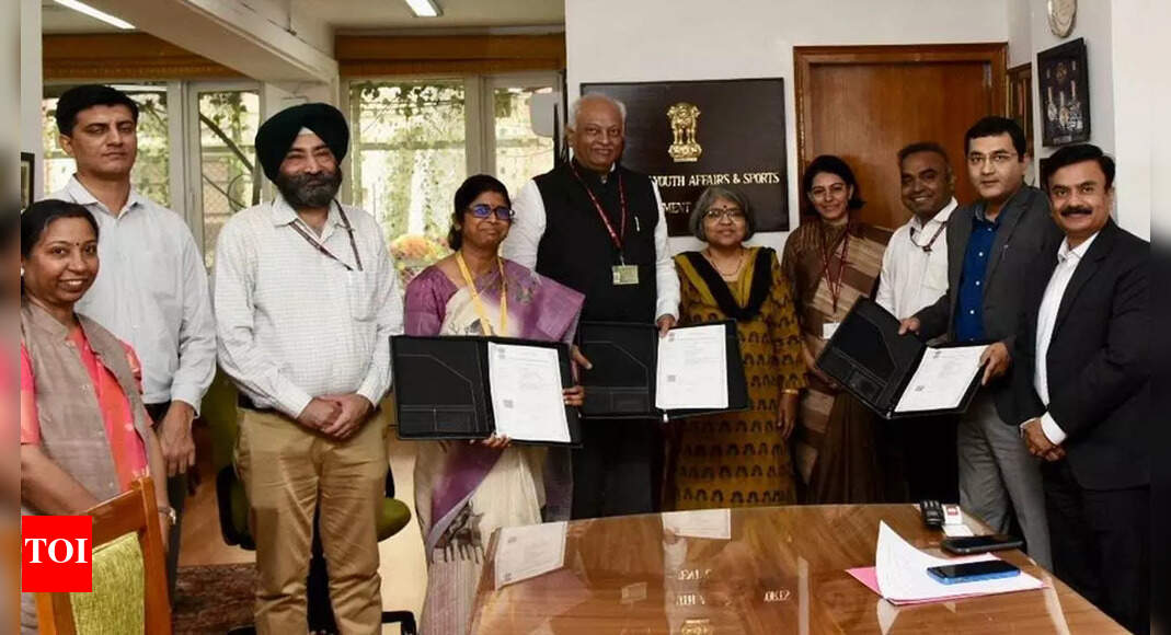 Sports ministry, FSSAI and NFSU sign MoU for setting up testing ...