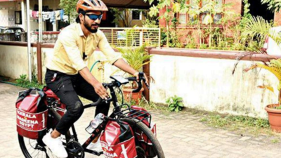 21-year-old To Pedal From Kerala To Mecca | Mangaluru News - Times of India
