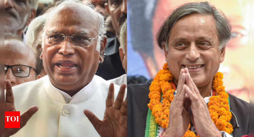 Kharge: Mallikarjun Kharge: Voting today, Mallikarjun Kharge frontrunner to take over Congress ...