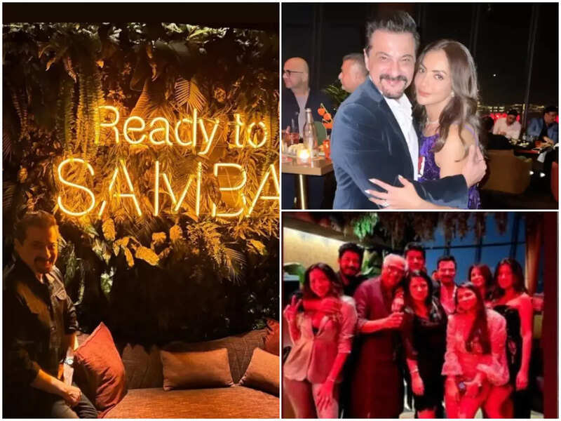 Chunky Panday, Anil Kapoor, Maheep Kapoor, Seema Sajdeh attend Sanjay ...