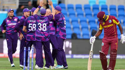 ICC T20 World Cup: Scotland stun two-time champions West Indies by 42 ...