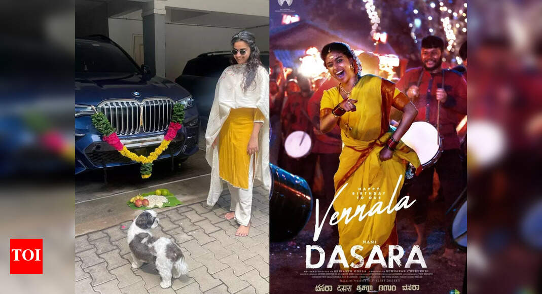 Keerthy Suresh's first look from Nani-starrer 'Dasara' released | Telugu Movie News - Times of India