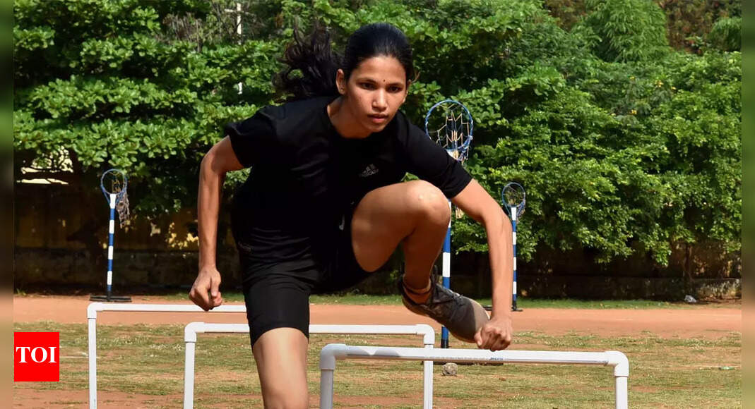 Jyothi Yarraji sets another hurdles record, bags gold for railways in ...