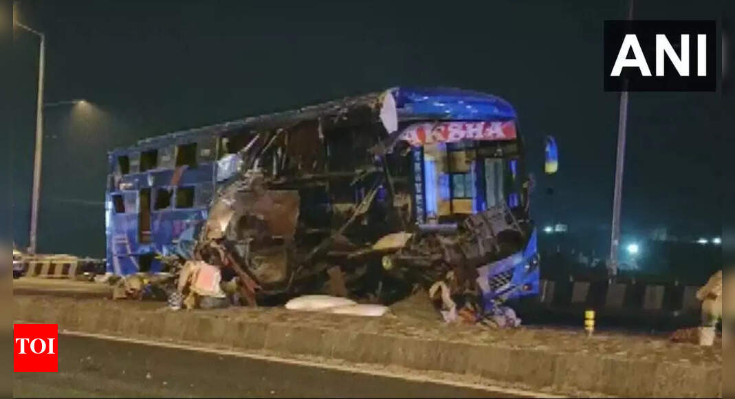Gujarat: 6 killed, 12 injured after bus rams into truck near Vadodara | Vadodara News - Times of ...