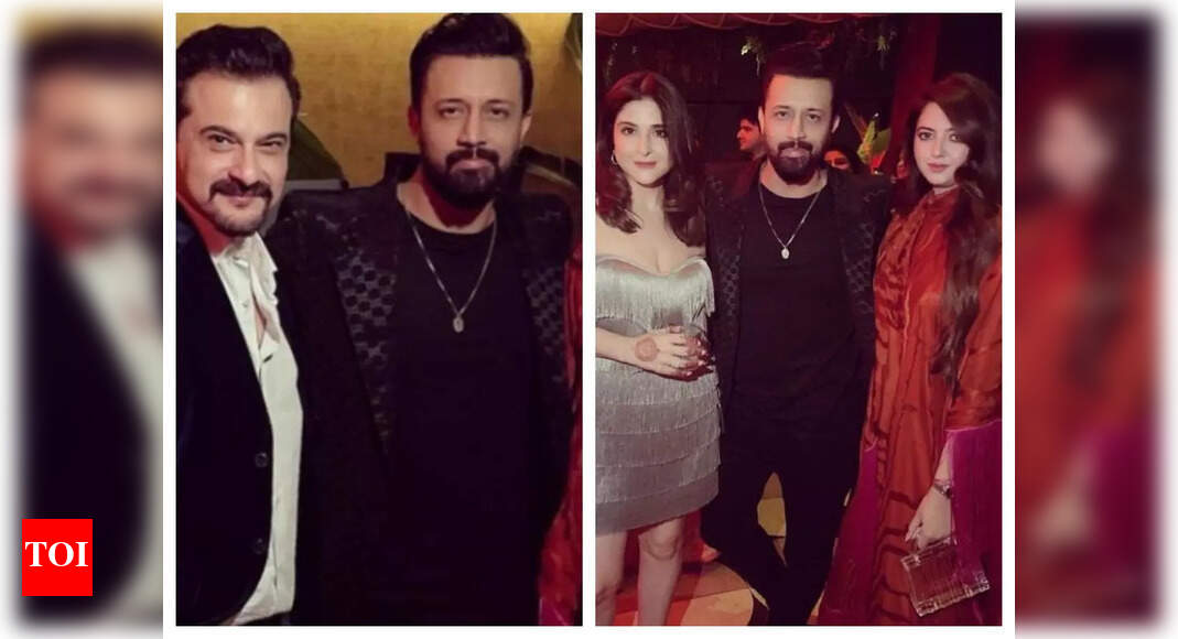 Pakistani singer Atif Aslam attends Sanjay Kapoor's birthday bash in ...